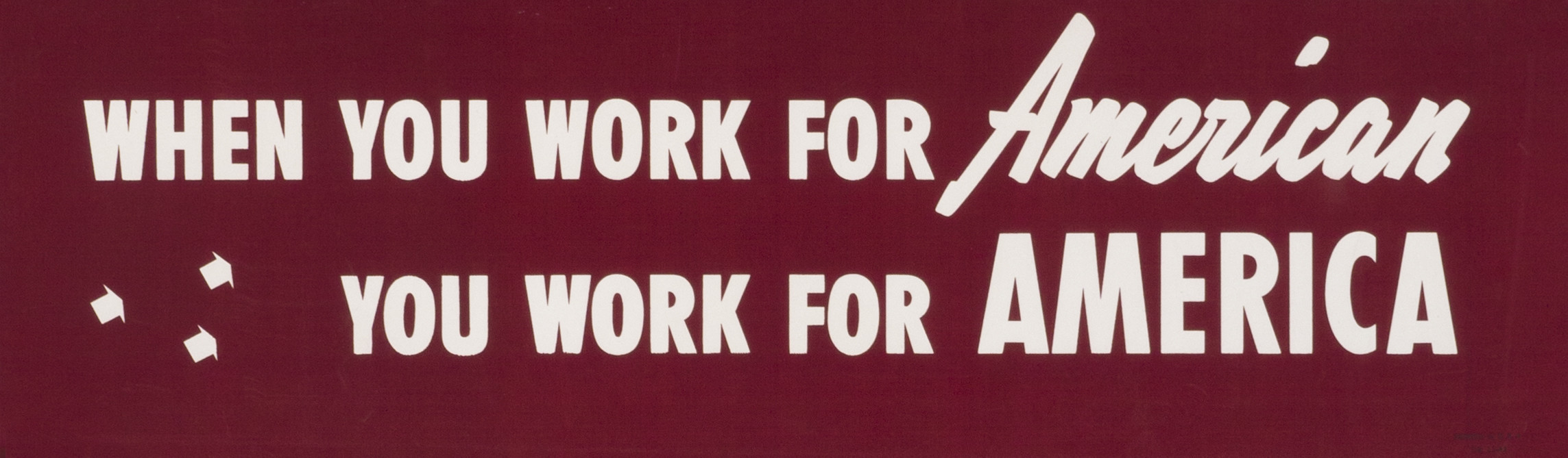 When You Work for American You Work for America - American Airlines ...