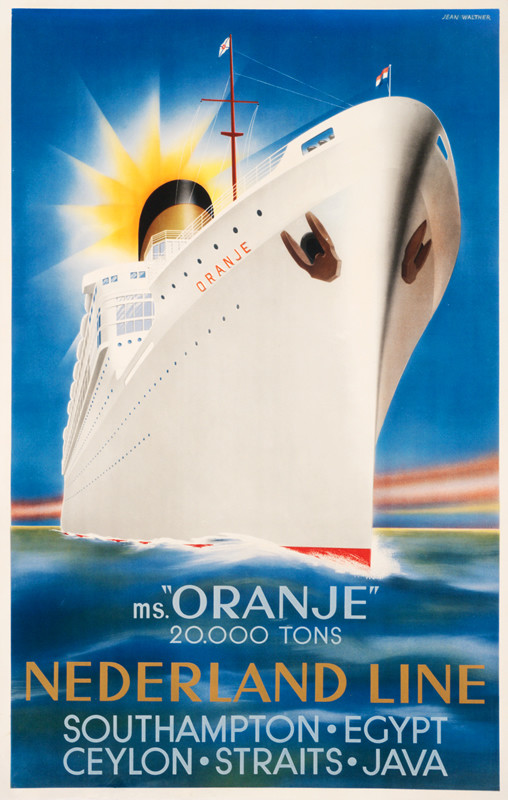 Nederland Line MS Oranje Southampton Egypt Ceylon