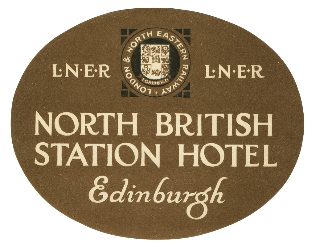 North British Station Hotel Edinburgh (Luggage Label)