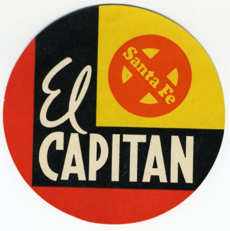 El Capitan-Santa Fe (Luggage Label)