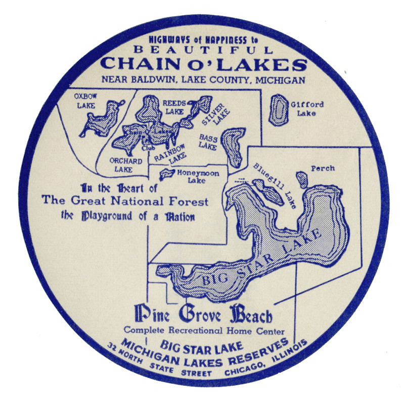 Highways of Happiness to Beautiful Chain O'Lakes Near Baldwin, Lake ...