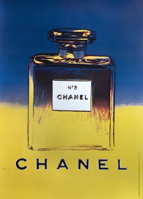 Chanel No. 5 (blue/yellow)
