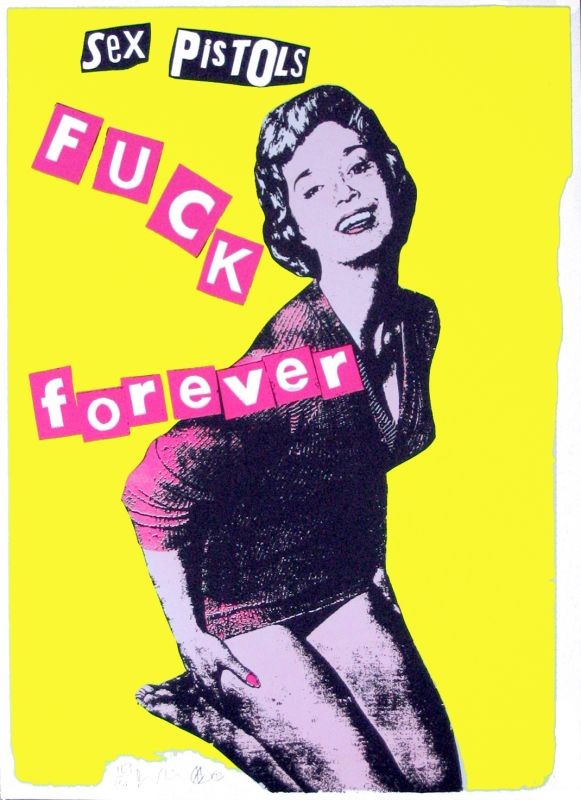 Sex Pistols F Ck Forever Yellow Handsigned